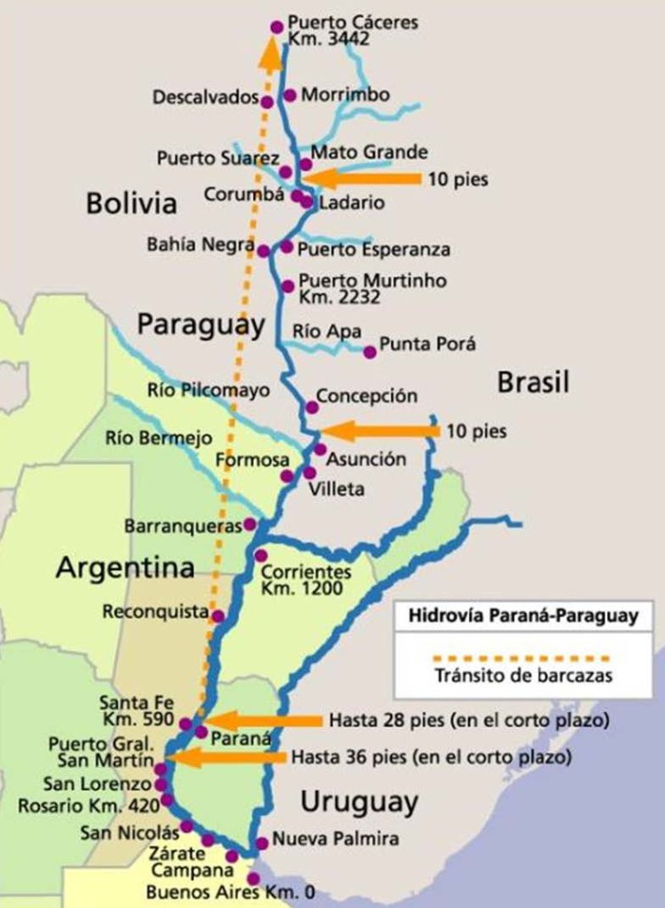 Rosario in Del Plata Basin and nucleus of the Parana- Paraguay Waterway ...
